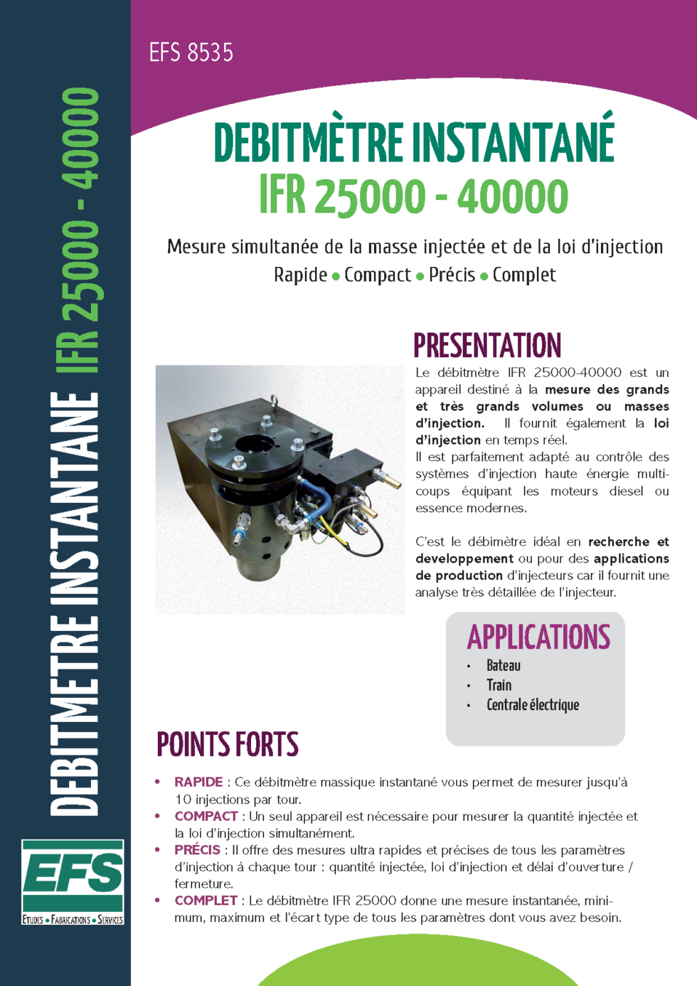 Large-volume instantaneous flowmeter: IFR 6000-40000 - EFS
